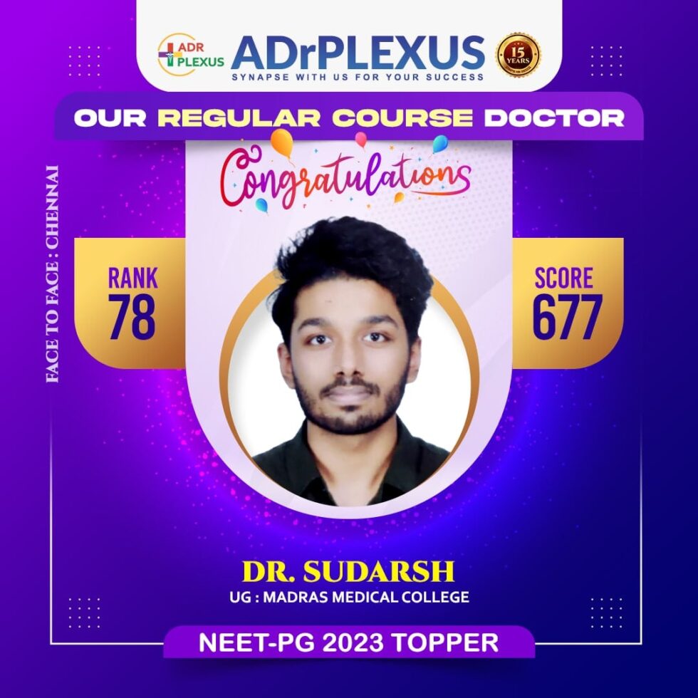 NEET PG 2023 Toppers - ADrPLEXUS NExT / INICET