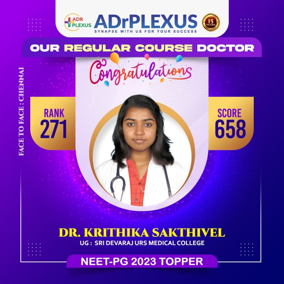NEET PG 2023 Toppers - ADrPLEXUS NExT / INICET