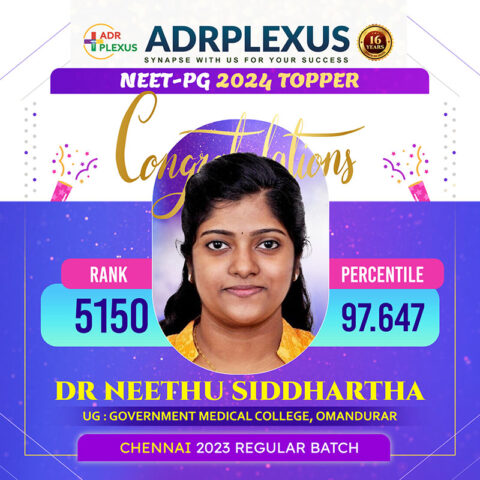 NEET PG 2024 Toppers - ADrPLEXUS NExT / INICET